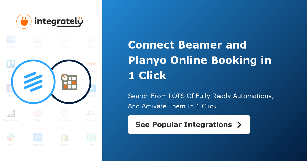 How to integrate Beamer & Planyo Online Booking | 1 click ️ integration
