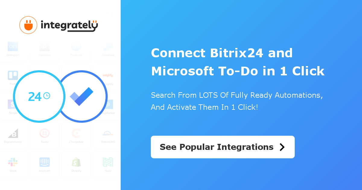 Bitrix24 Microsoft To-Do Integration: 8 Integrations ️