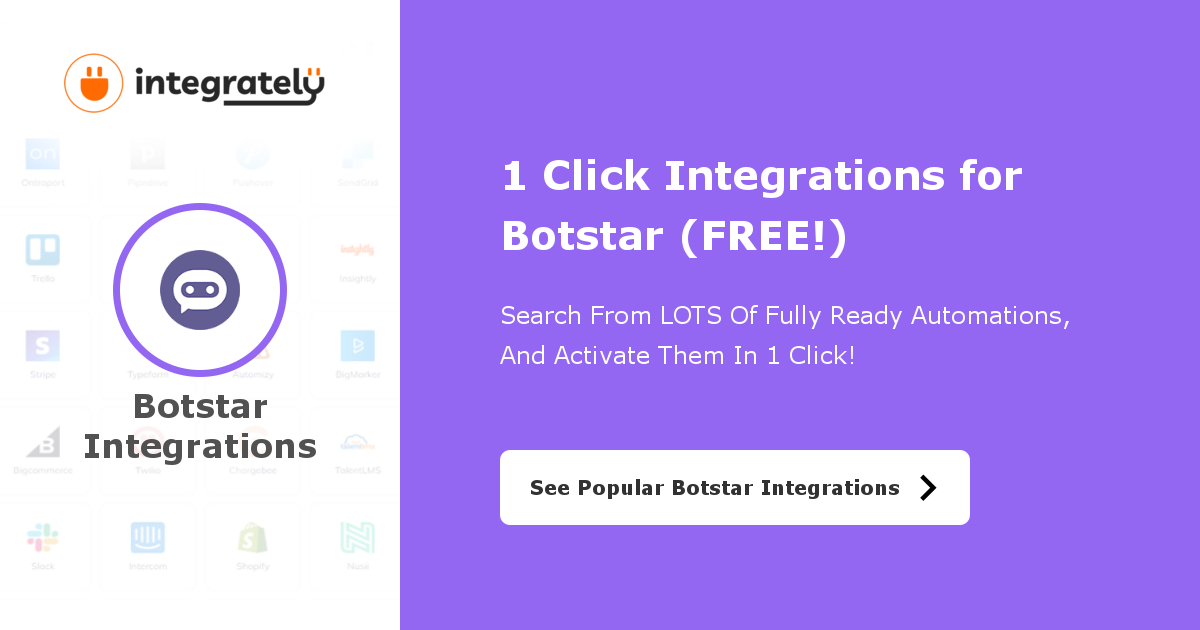 Botstar Integrations: Connect Botstar with 1200+ Apps