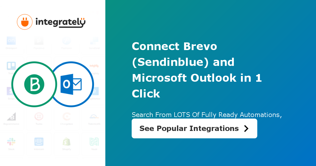 How to integrate Brevo (Sendinblue) & Microsoft Outlook | 1 click ️ ...