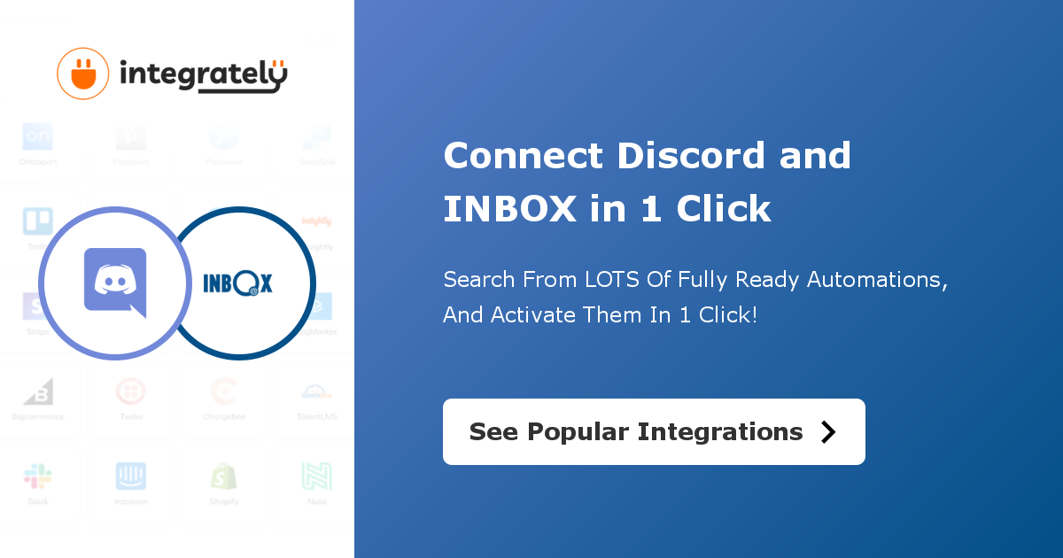 Discord INBOX Integration: 2 Integrations ️