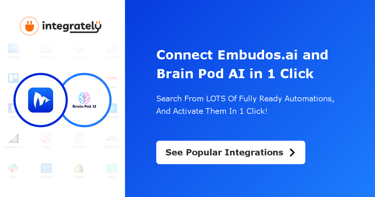 How to integrate Embudos.ai & Brain Pod AI | 1 click ️ integration