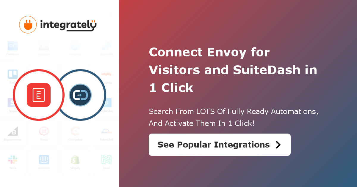 Envoy for Visitors SuiteDash Integration: Connect in 1-click ️