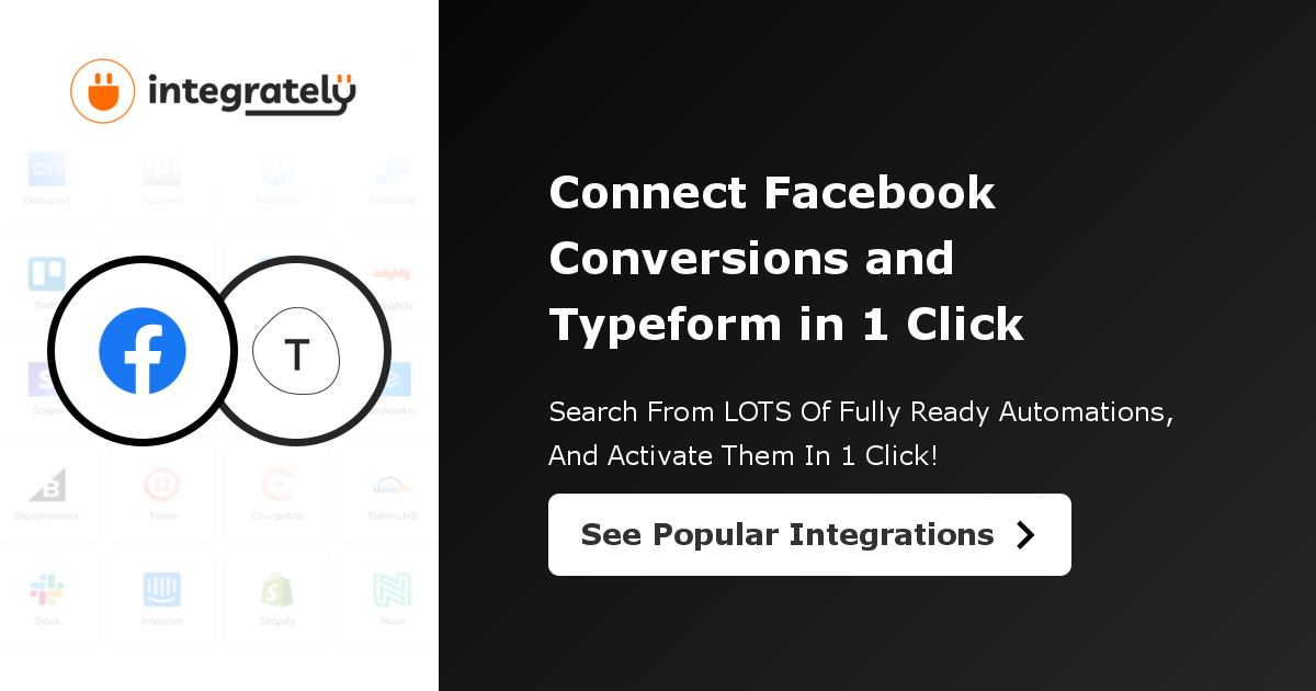 Facebook Conversions Typeform Integration: 1 Integrations ️