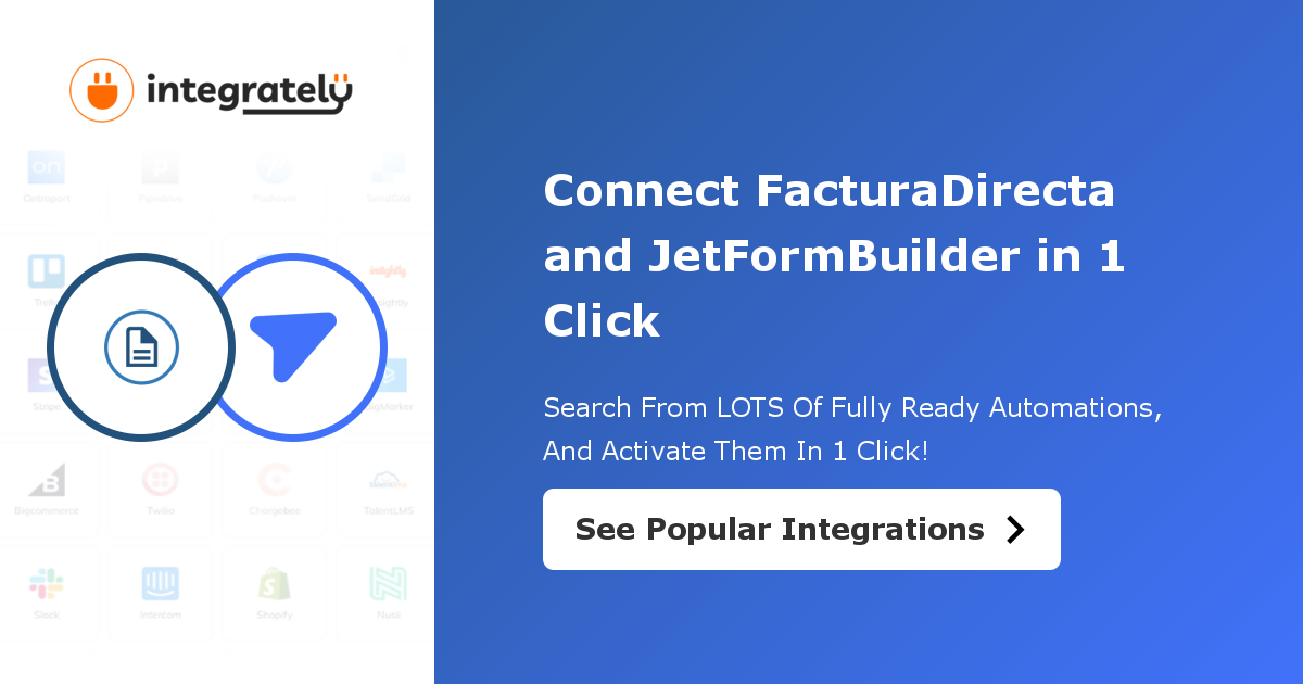 How to integrate FacturaDirecta & JetFormBuilder | 1 click ️ integration