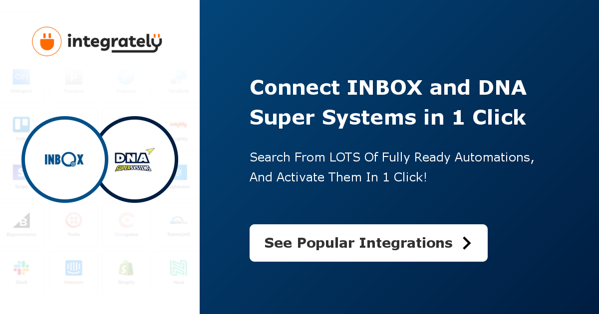 How To Integrate Inbox And Dna Super Systems 1 Click ️ Integration