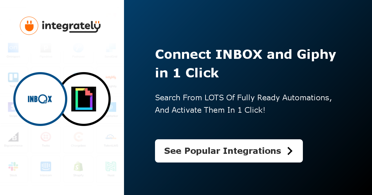 How to integrate INBOX & Giphy | 1 click ️ integration
