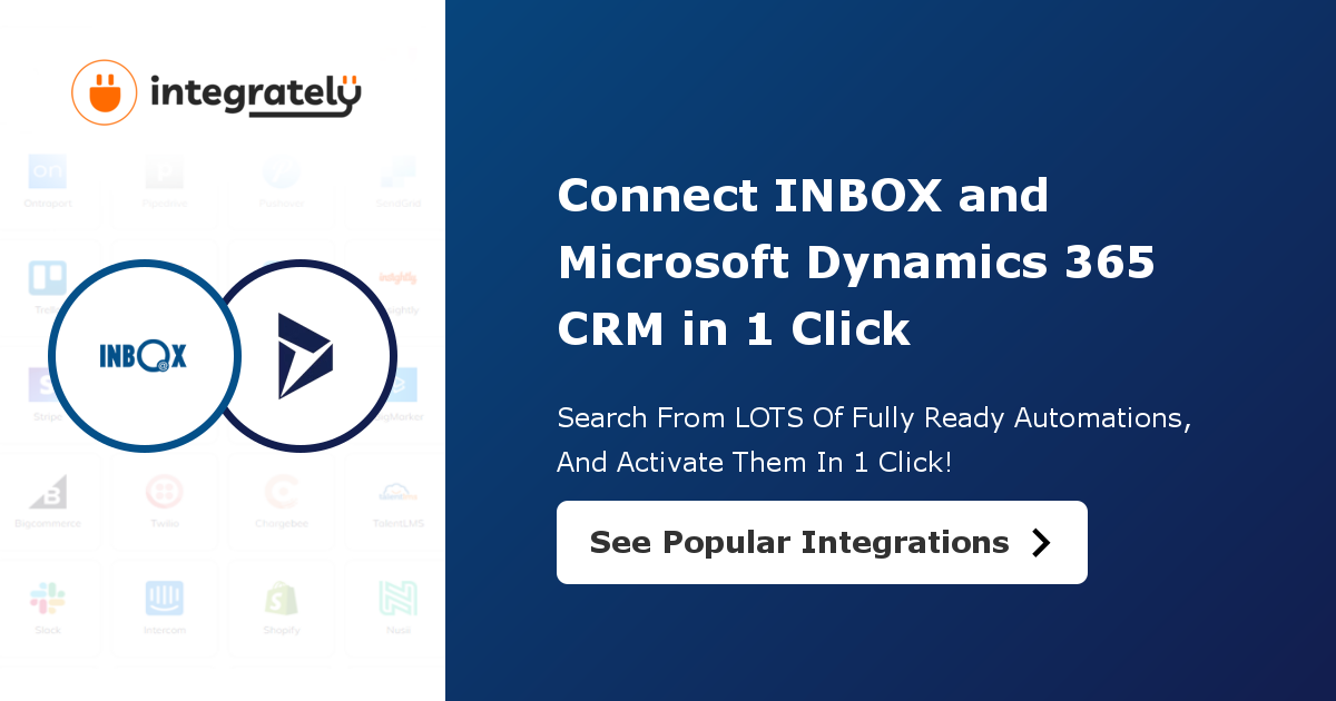 How to integrate INBOX & Microsoft Dynamics 365 CRM | 1 click ️ integration