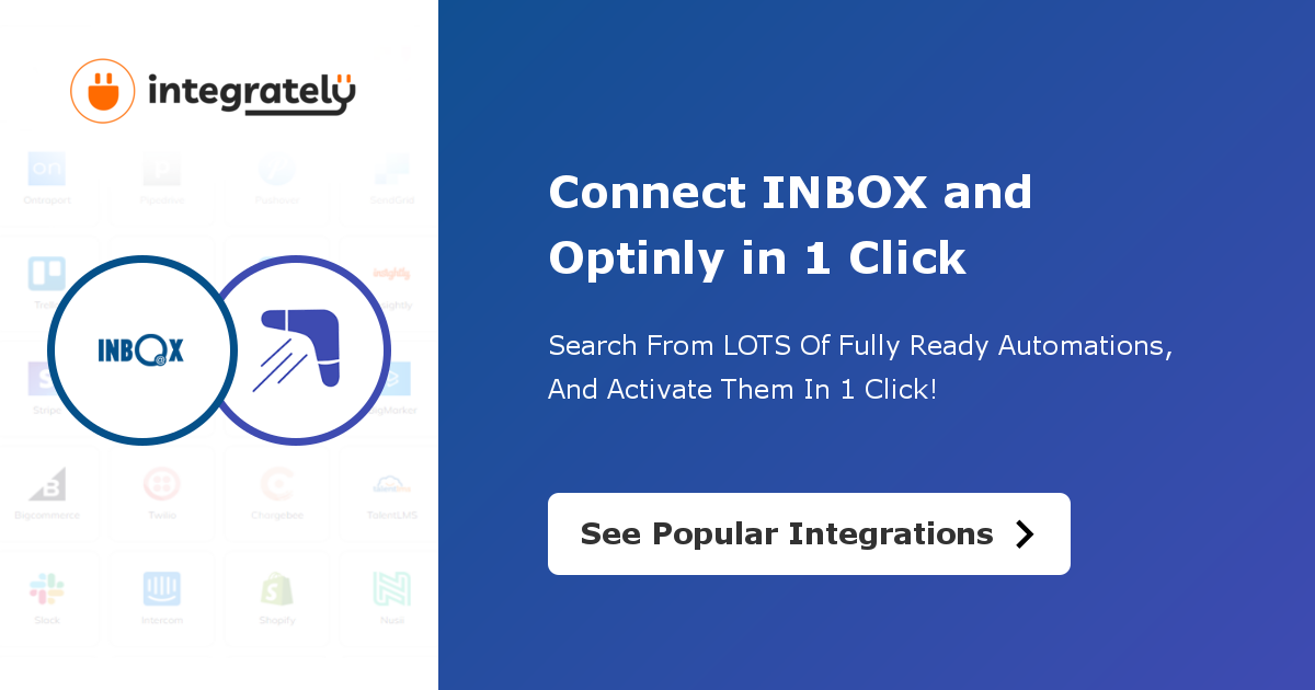 INBOX Optinly Integration: 1 Integrations ️
