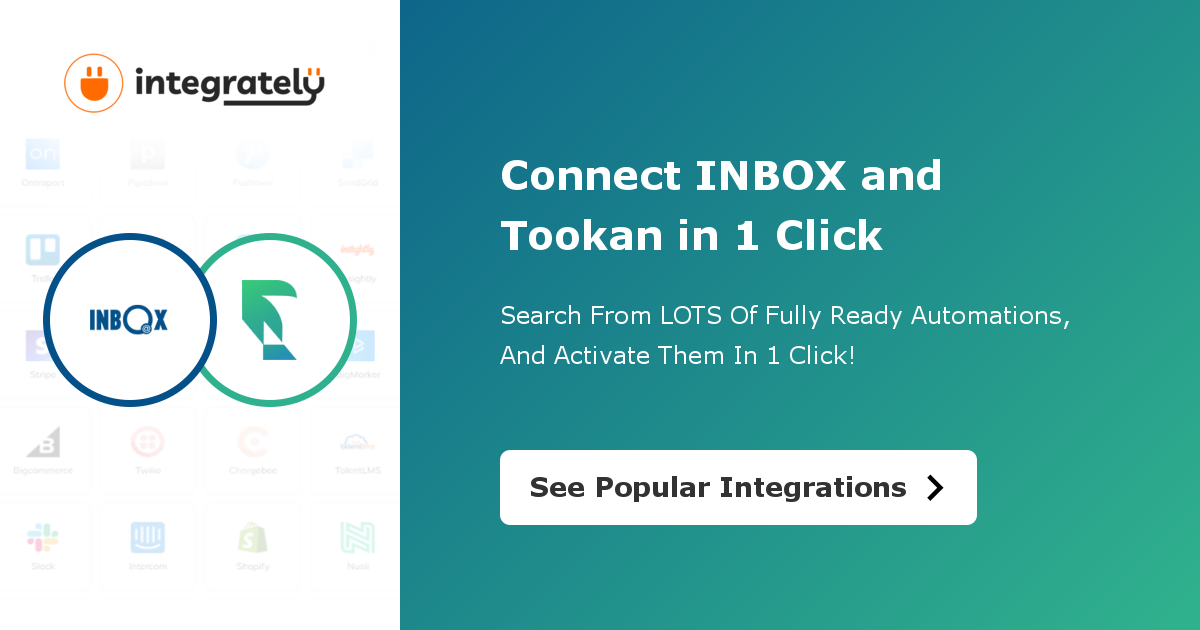 How to integrate INBOX & Tookan | 1 click ️ integration