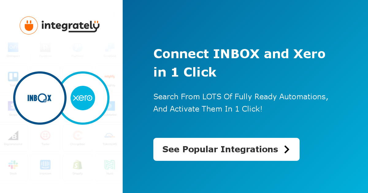 INBOX Xero Integration: 3 Integrations ️