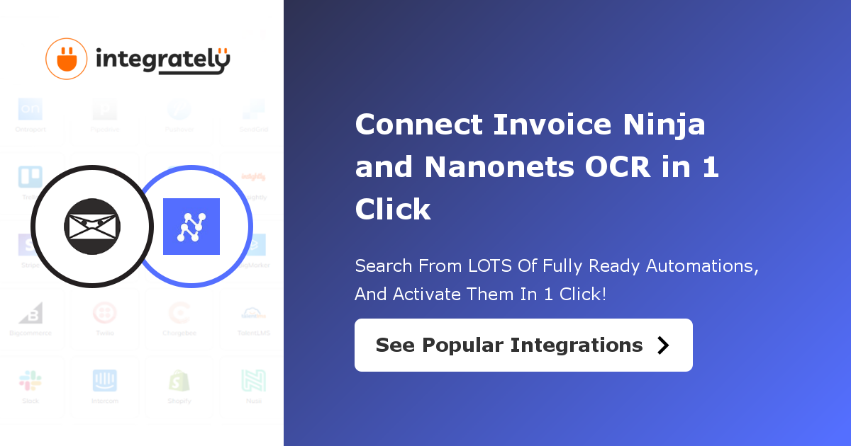 How to integrate Invoice Ninja & Nanonets OCR | 1 click ️ integration