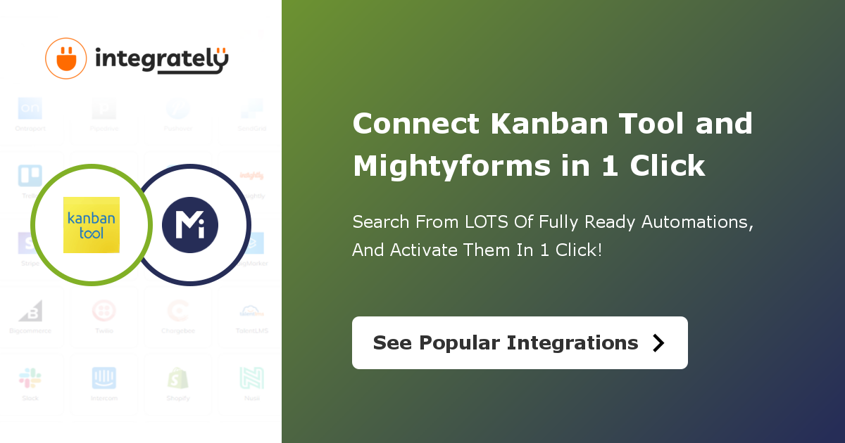 Kanban Tool Mightyforms Integration: 1 Integrations ️