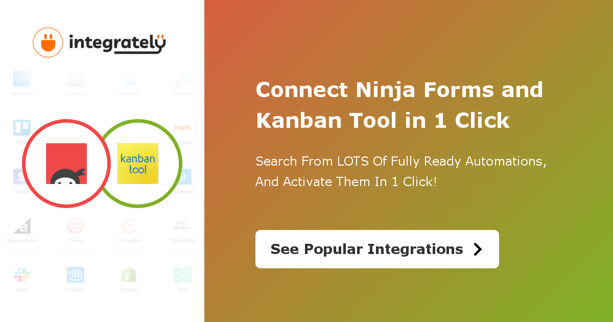 How to integrate Ninja Forms & Kanban Tool | 1 click ️ integration