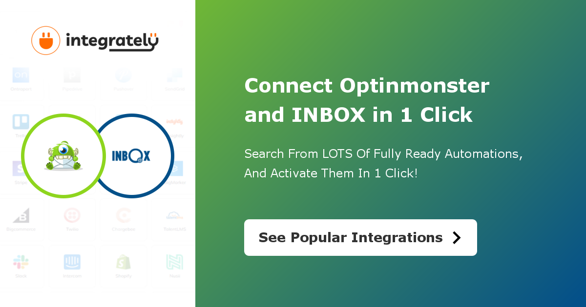 How To Integrate Optinmonster And Inbox 1 Click ️ Integration