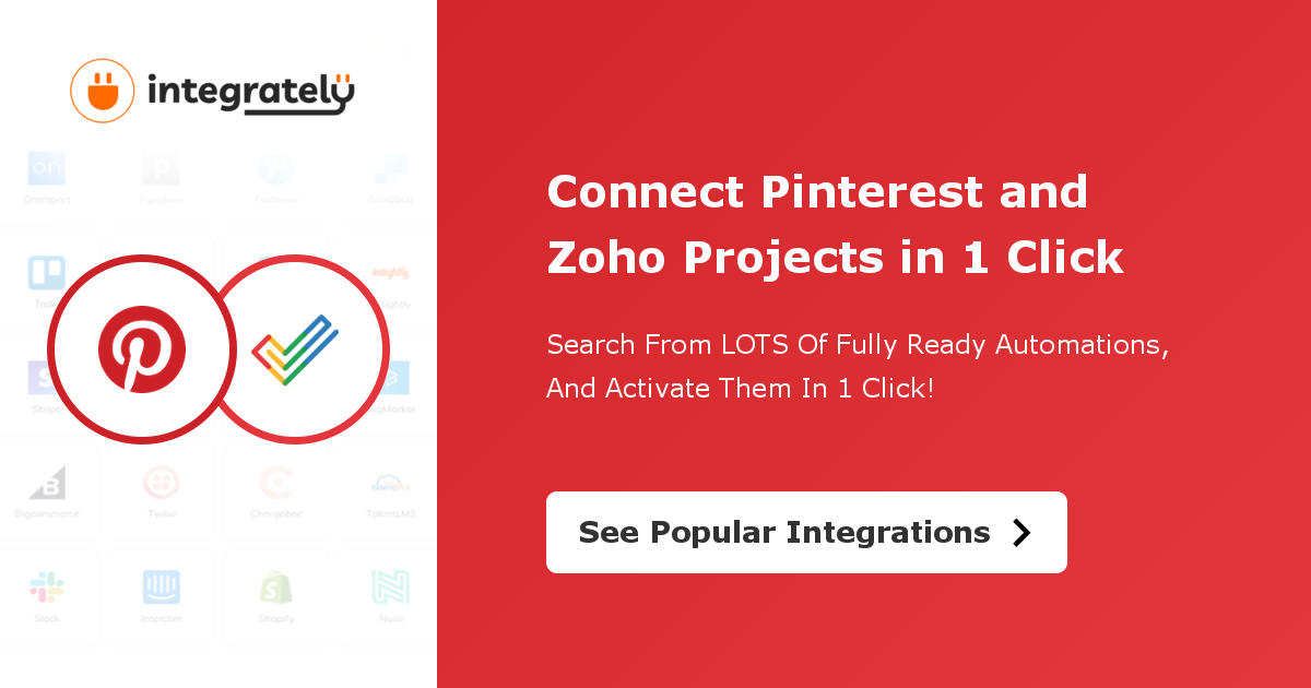 How to integrate Pinterest & Zoho Projects | 1 click ️ integration