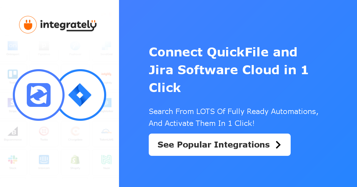 How to integrate QuickFile & Jira Software Cloud | 1 click ️ integration
