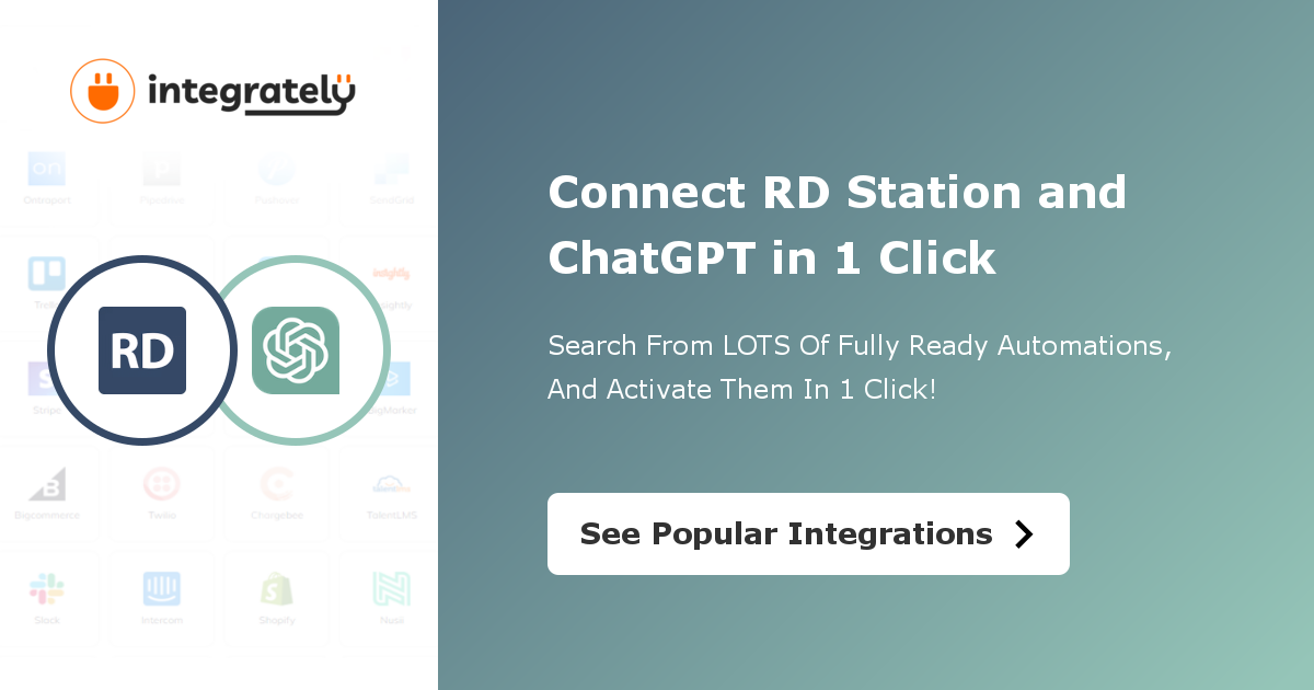 RD Station ChatGPT (GPT-3.5 & GPT-4) Integration: Connect in 1-click ️