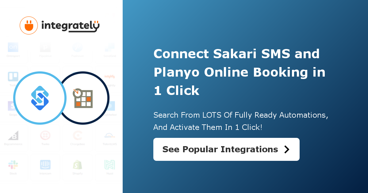 How to integrate Sakari SMS & Planyo Online Booking | 1 click ️ integration