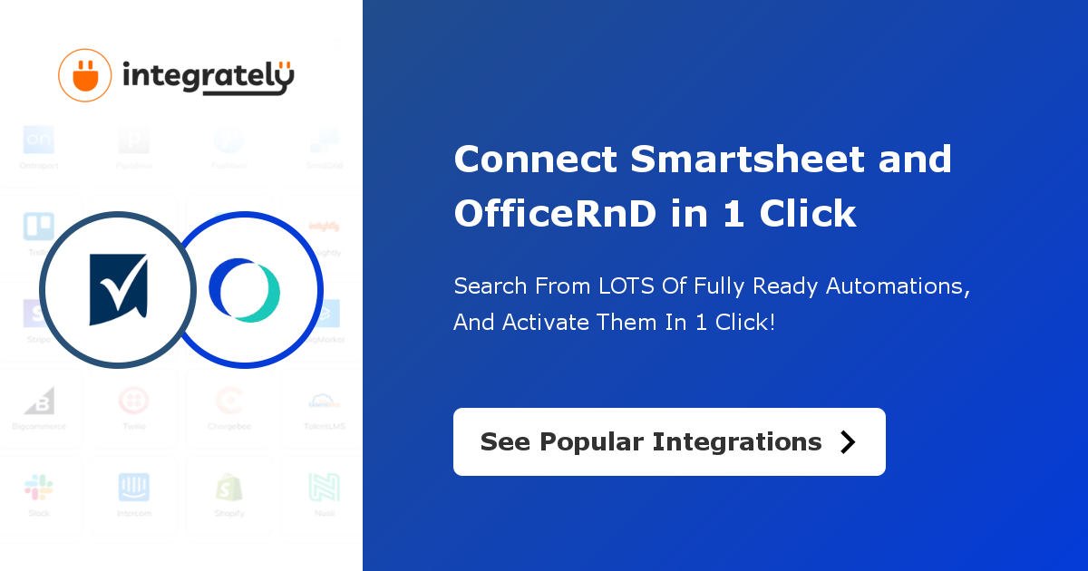 How to integrate Smartsheet & OfficeRnD | 1 click ️ integration