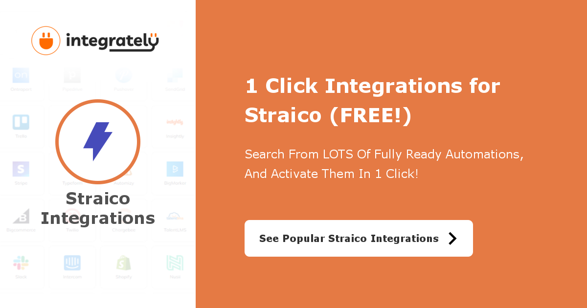 Straico Integrations: 386 1-Click Integrations ️