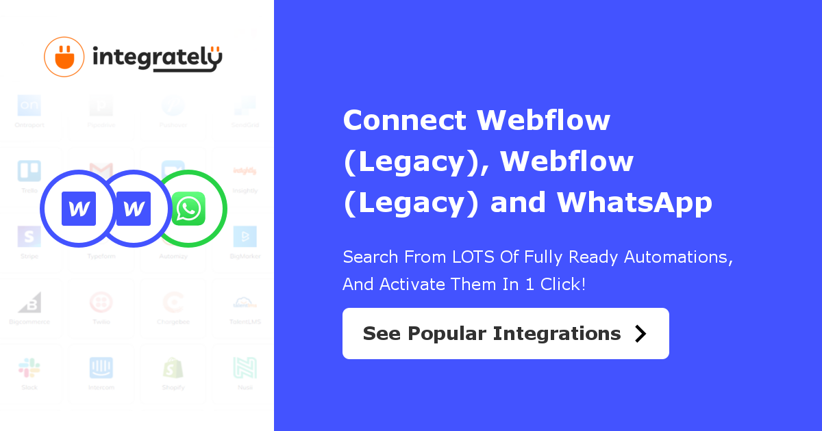 Webflow Webflow Legacy Integration Connect In 1 Click ️
