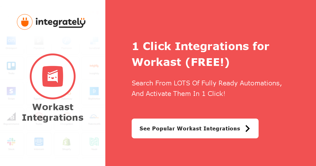 Workast Integrations: 17,064 1-Click Integrations ️